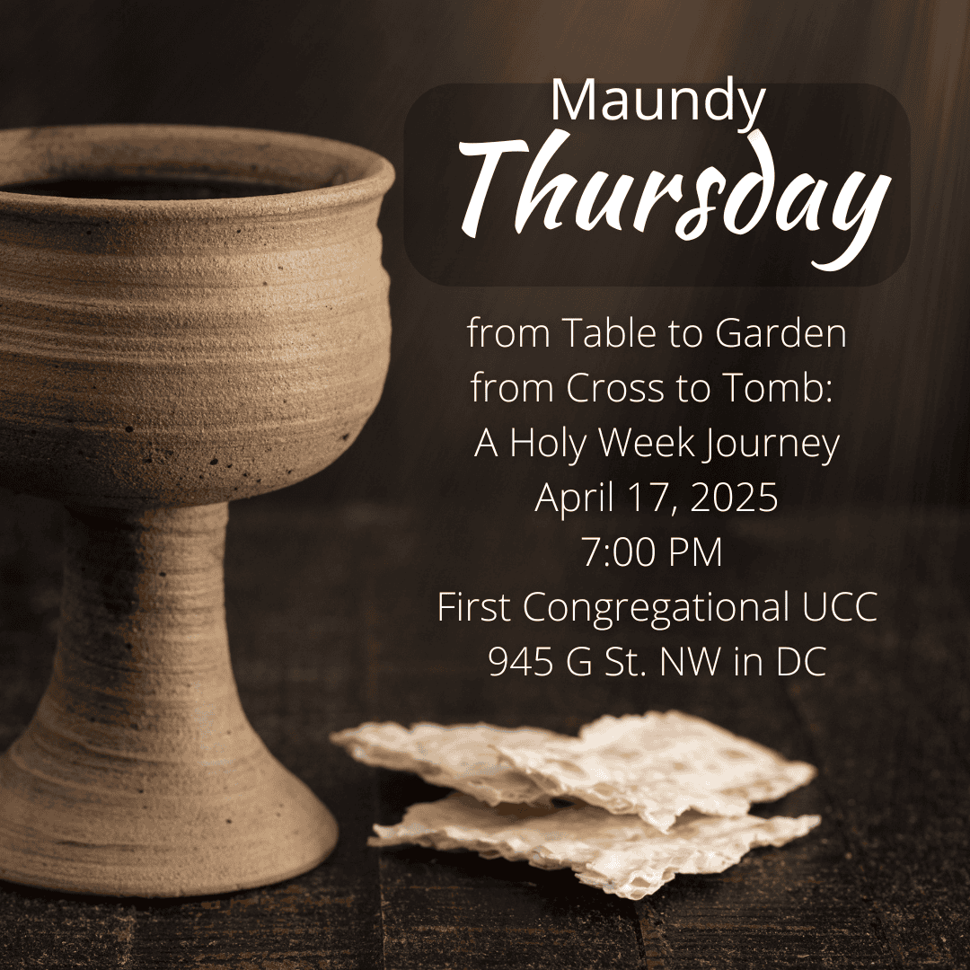 Maundy Thursday Worship: April 17 at 6:30pm - First Congregational ...
